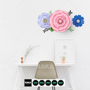 Giant Paper Rose Template: Hand/machine Cut Flower Petals (SVG ...