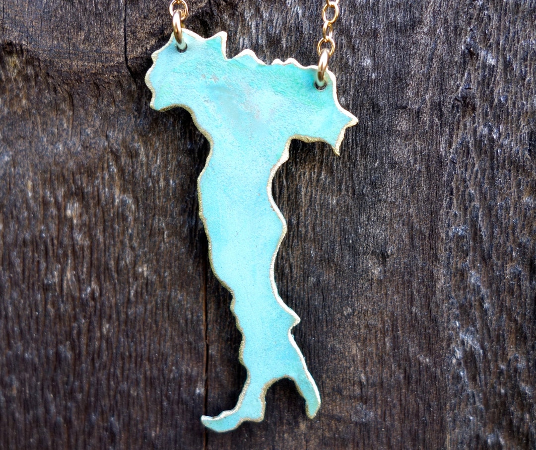 Italy Patina Necklace Handcrafted - Etsy