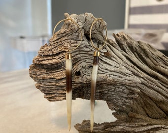 Sunset Porcupine Quill Earrings - Etsy