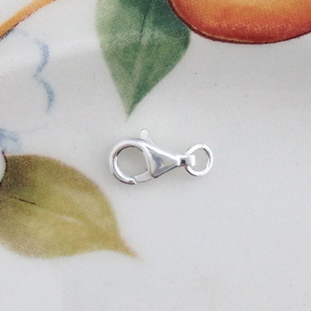 Sterling Silver Lobster Clasps Pkg of 5 Silver Round Lobster - Etsy