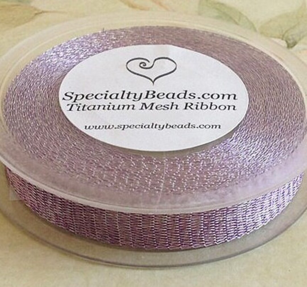 Titanium Mesh, 12 Mm Width, Light Purple, 5 Meter Spool, Titanium Mesh ...
