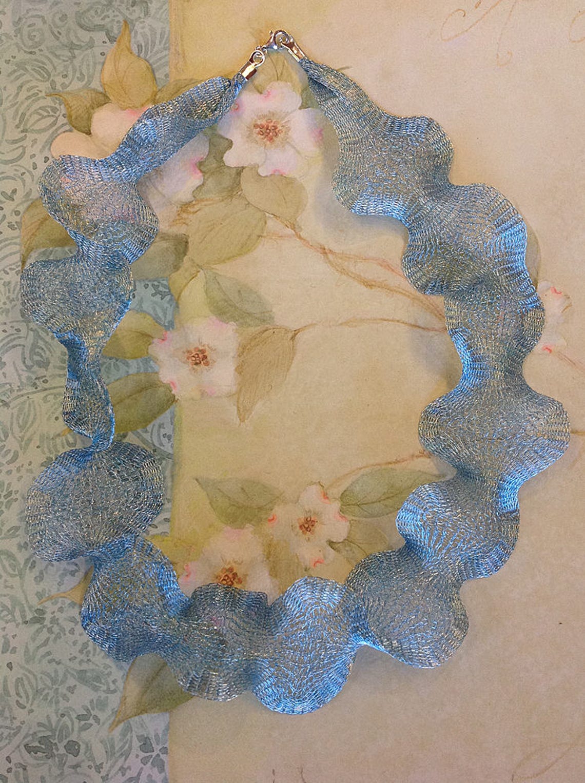 Titanium Mesh Light Blue Titanium Mesh Ribbon Wire Mesh - Etsy