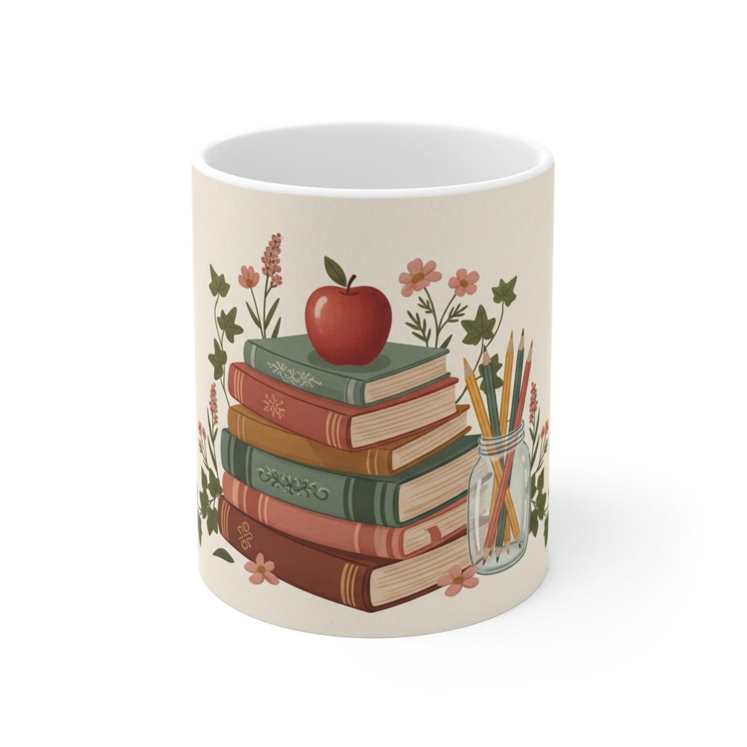 Teacher Appreciation Mug | Cozy Classroom Art | End of Year Gift - Etsy