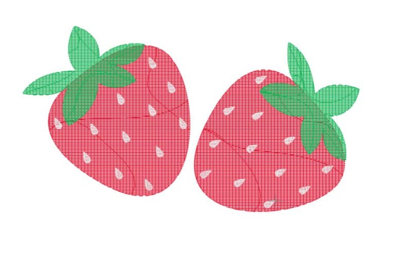 Strawberry Machine Embroidery Design, Digital Download Machine ...