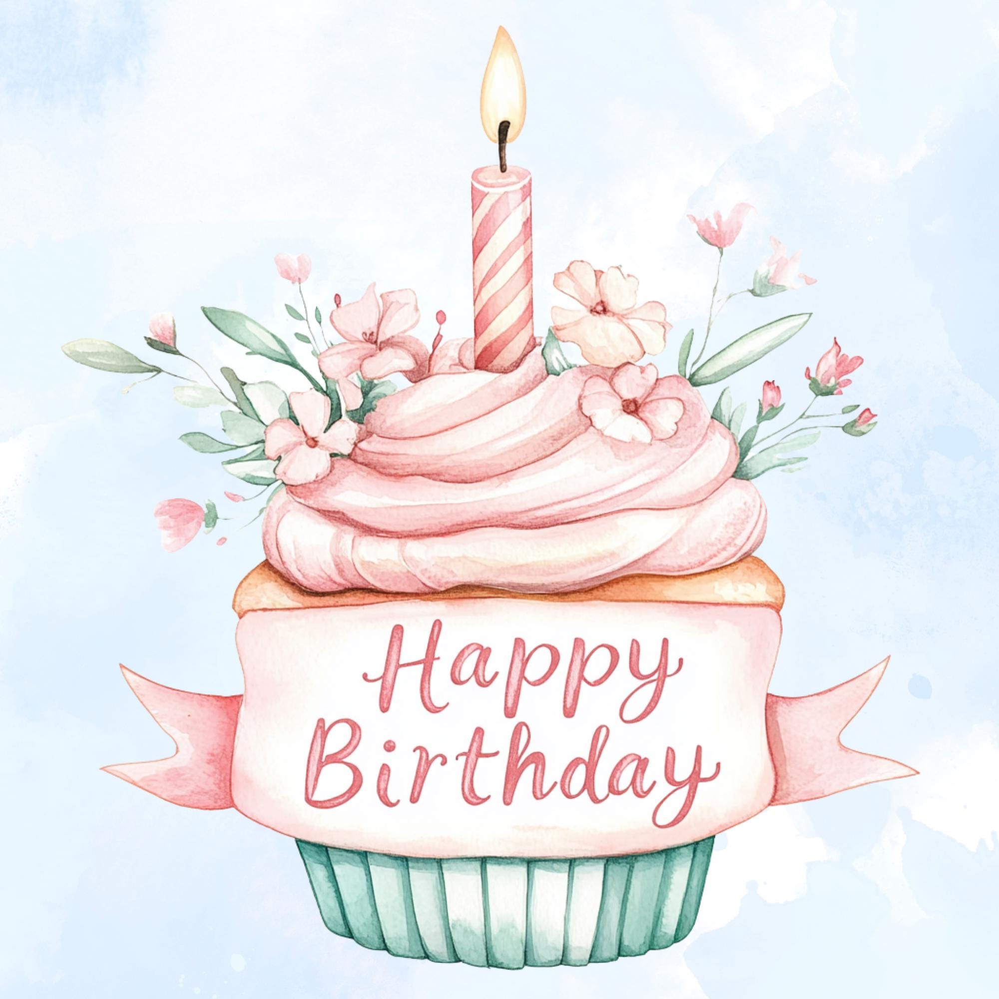 20 Birthday Cupcake PNG Bundle | Cute Party Clipart | Happy Birthday ...