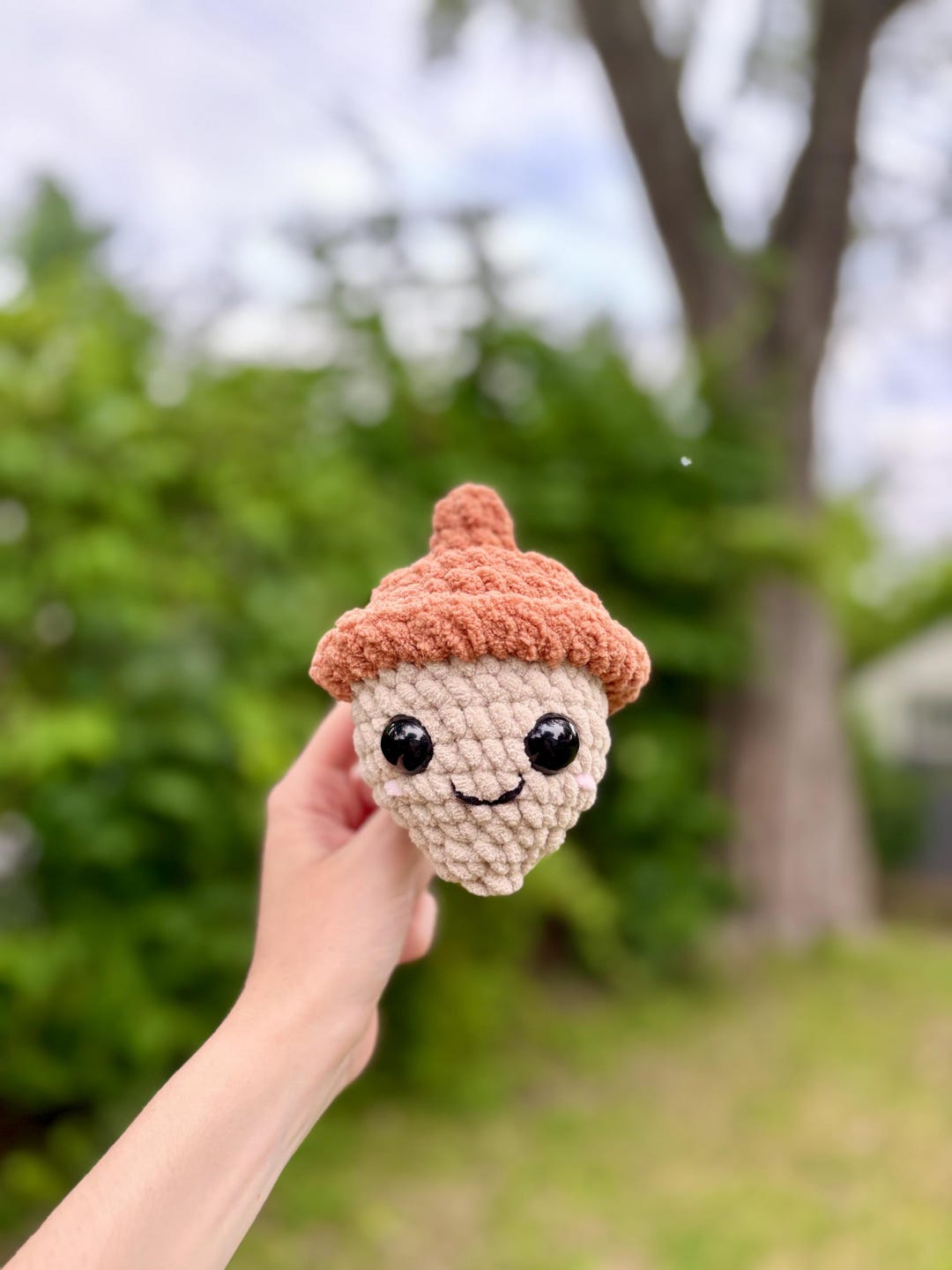 Crocheted Acorn Plush Toy: Handmade Fall Decor - Etsy