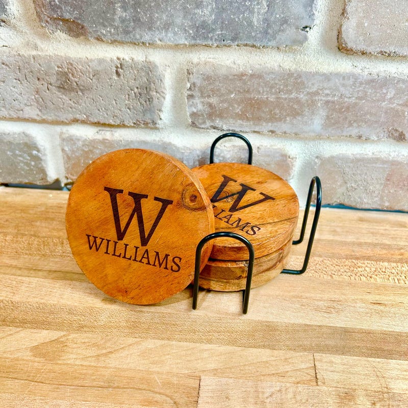 Laser Engraved Coasters - Etsy