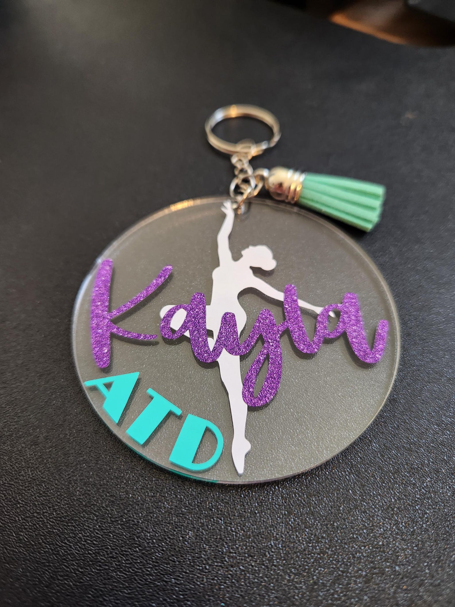 Personalized Dancer Keychains - Dance Team Gift - 1 Acrylic 3 Inch Ring ...