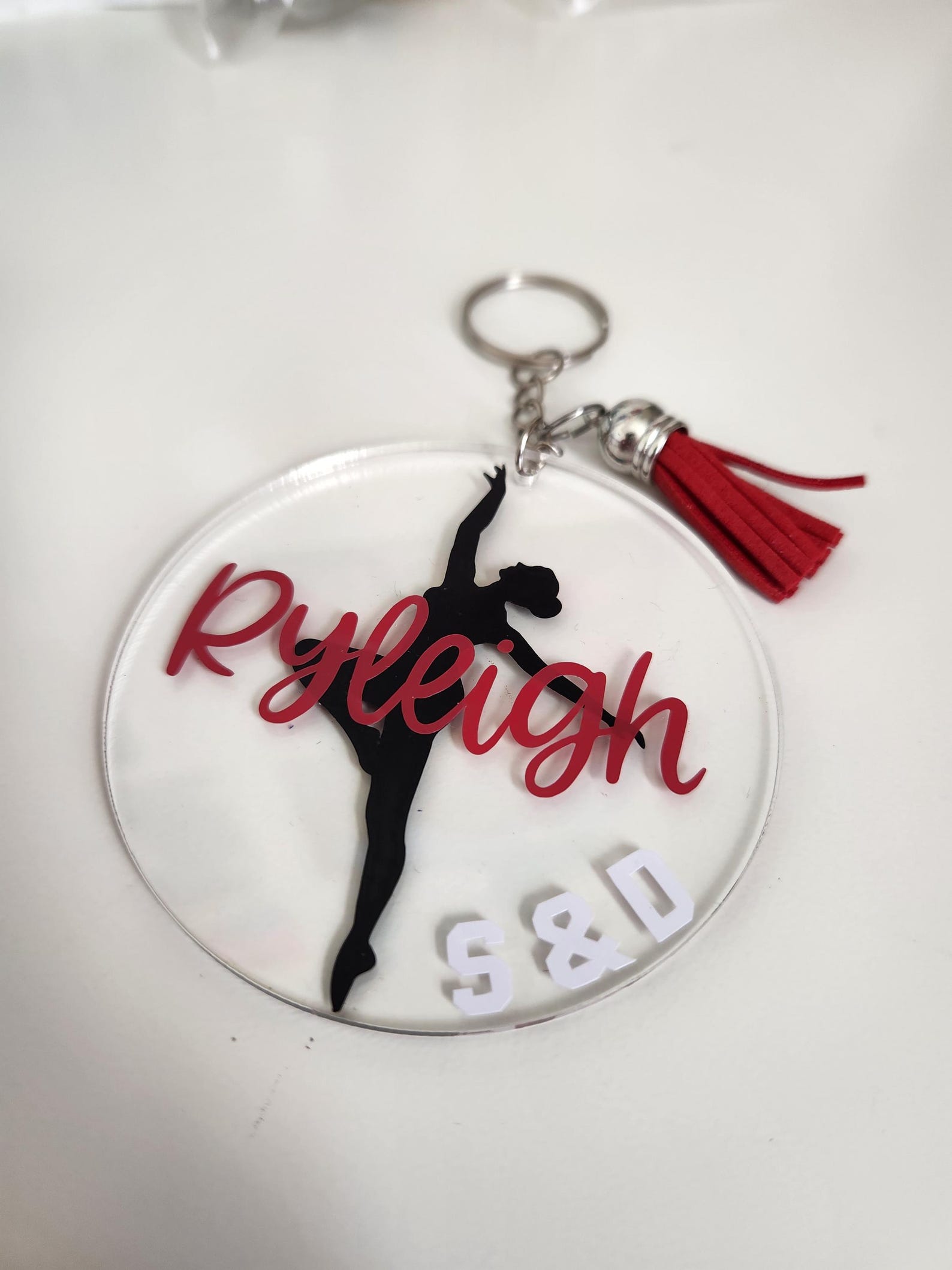 Personalized Dancer Keychains - Dance Team Gift - 1 Acrylic 3 Inch Ring ...