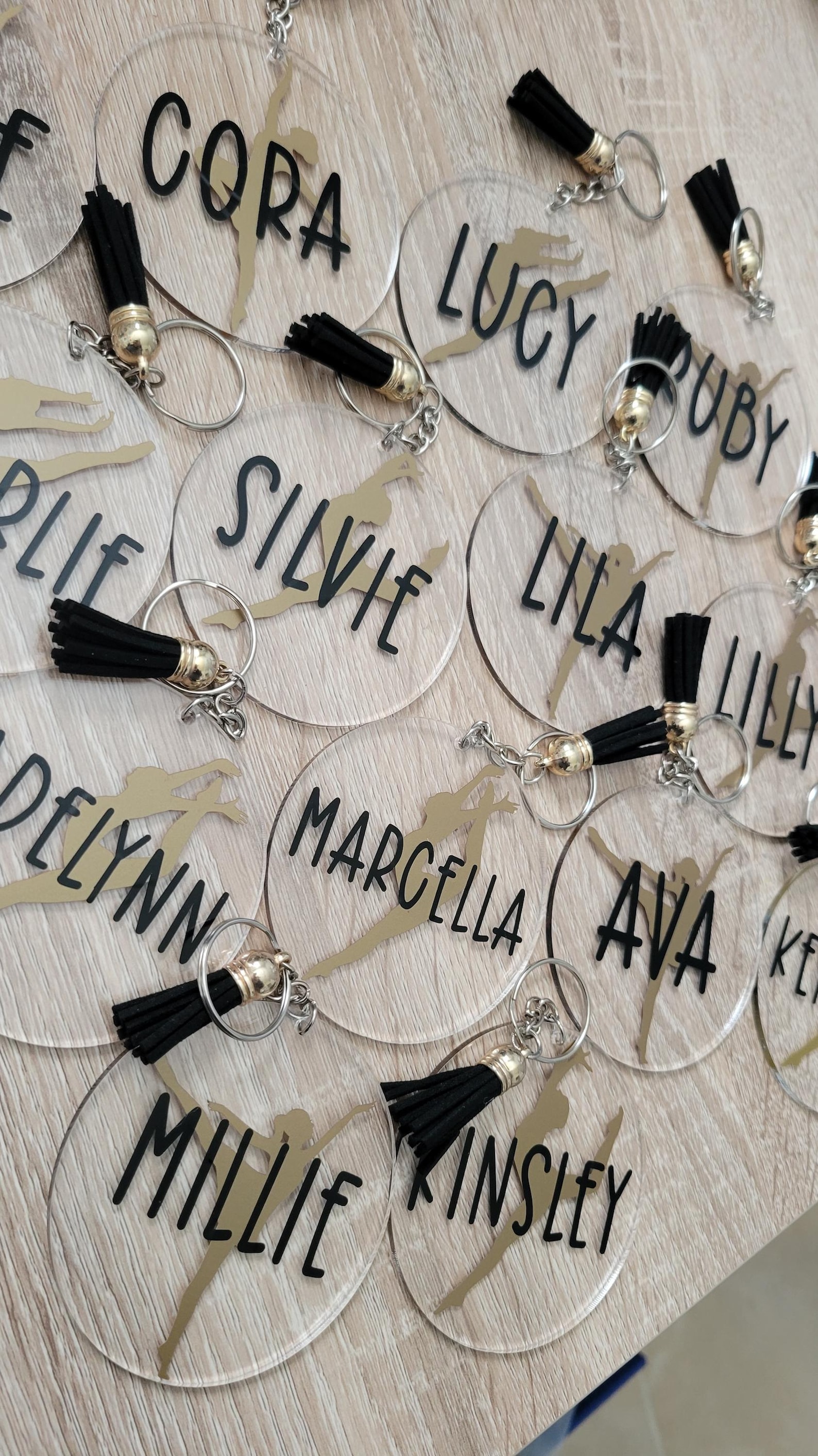 Personalized Dancer Keychains - Dance Team Gift - 1 Acrylic 3 Inch Ring ...