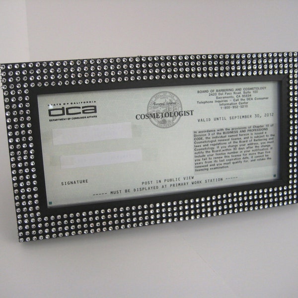Business License Frame - Etsy