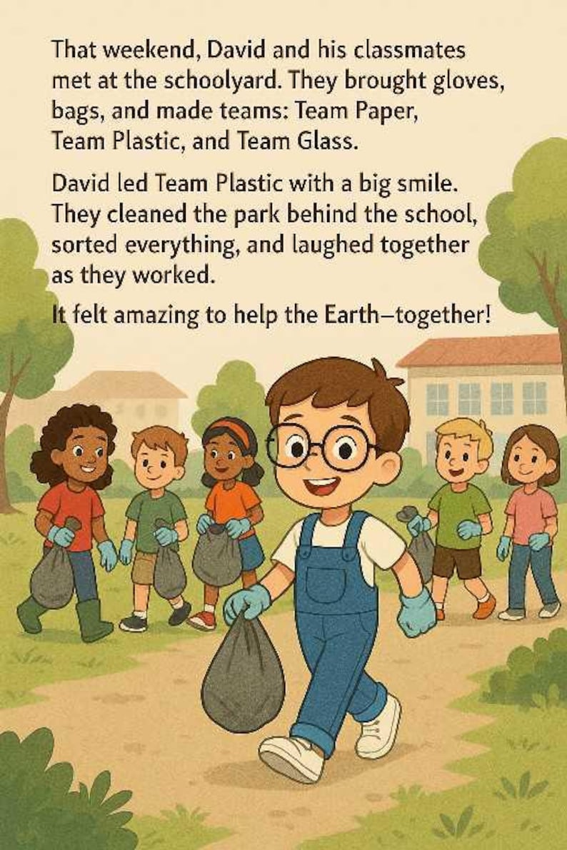 David Saves the Planet – Eco Story for Kids | Recycling Book With ...