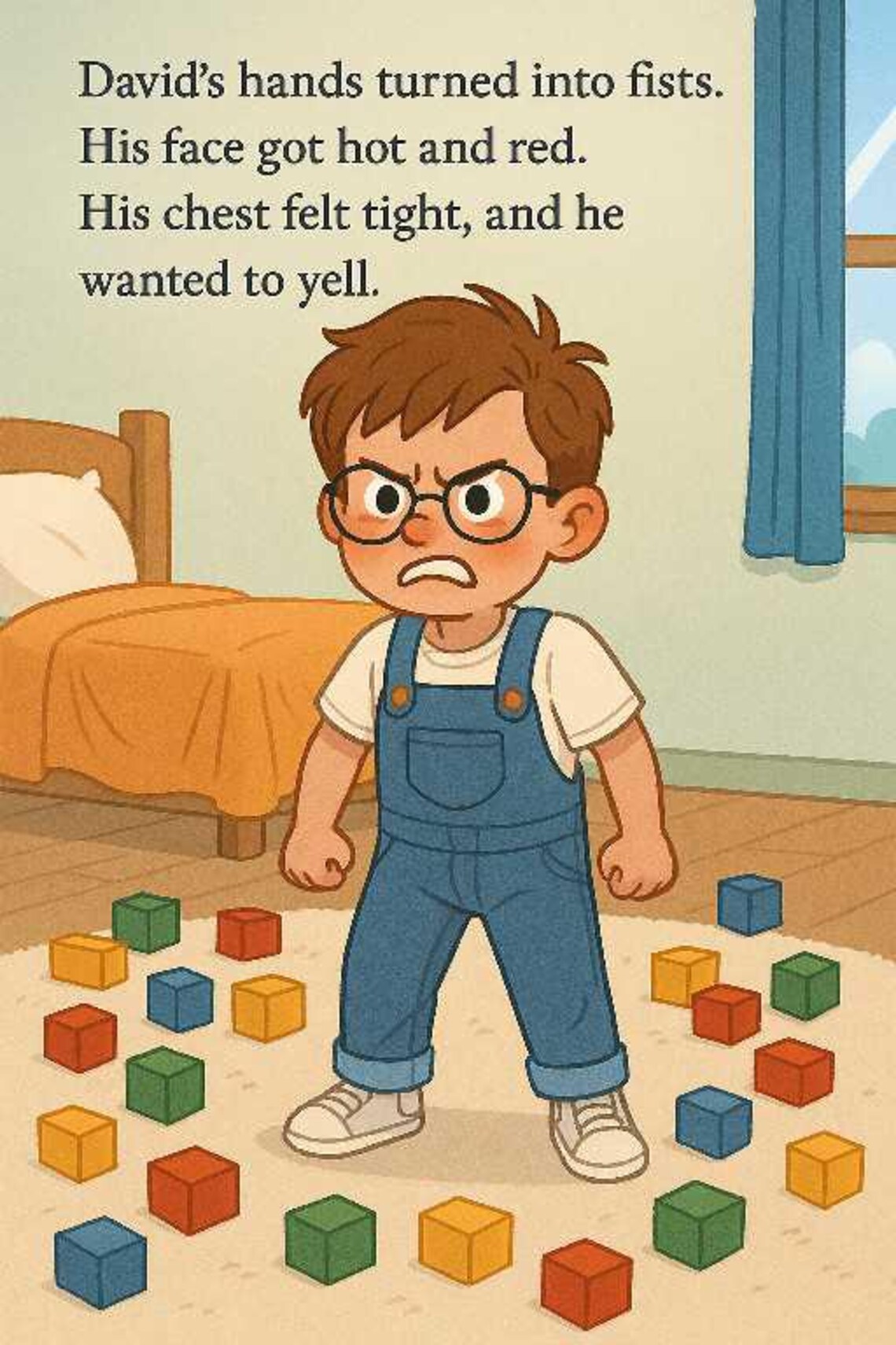 David Learns to Calm Down – Illustrated Emotional Story for Kids - Etsy