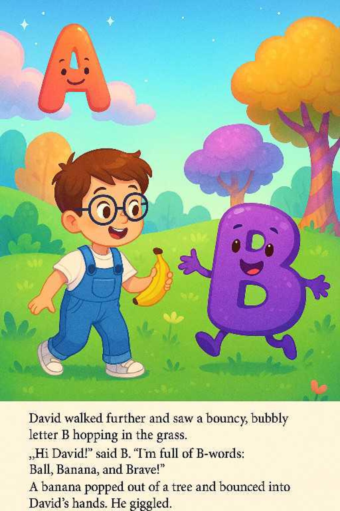 David Learns the Alphabet – Printable Storybook for Kids | Educational ...