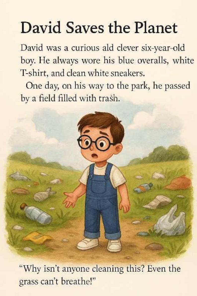 David Saves the Planet – Eco Story for Kids | Recycling Book With ...