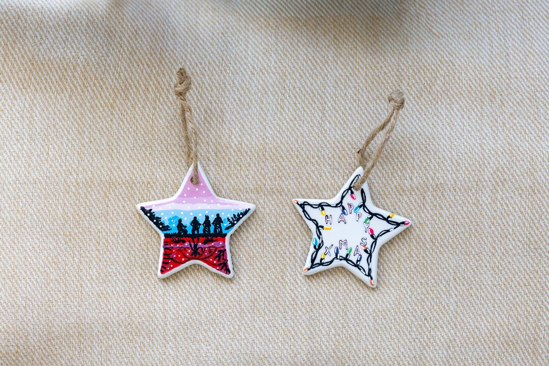 Hand-painted Stranger Things-inspired Fan Art Ornaments – Set of 2 ...