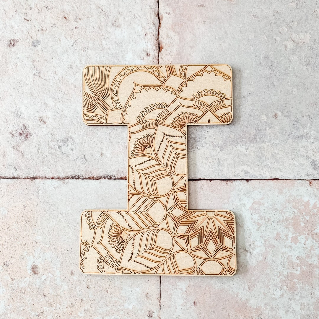 Wooden Initial Letter for a Cosy Nursery - Unique Housewarming Present ...