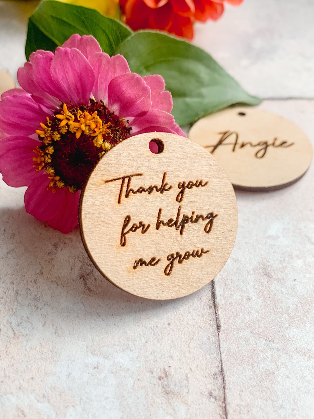 Personalised Wooden Token for Teachers, Thank You End of Term Gift. Add ...