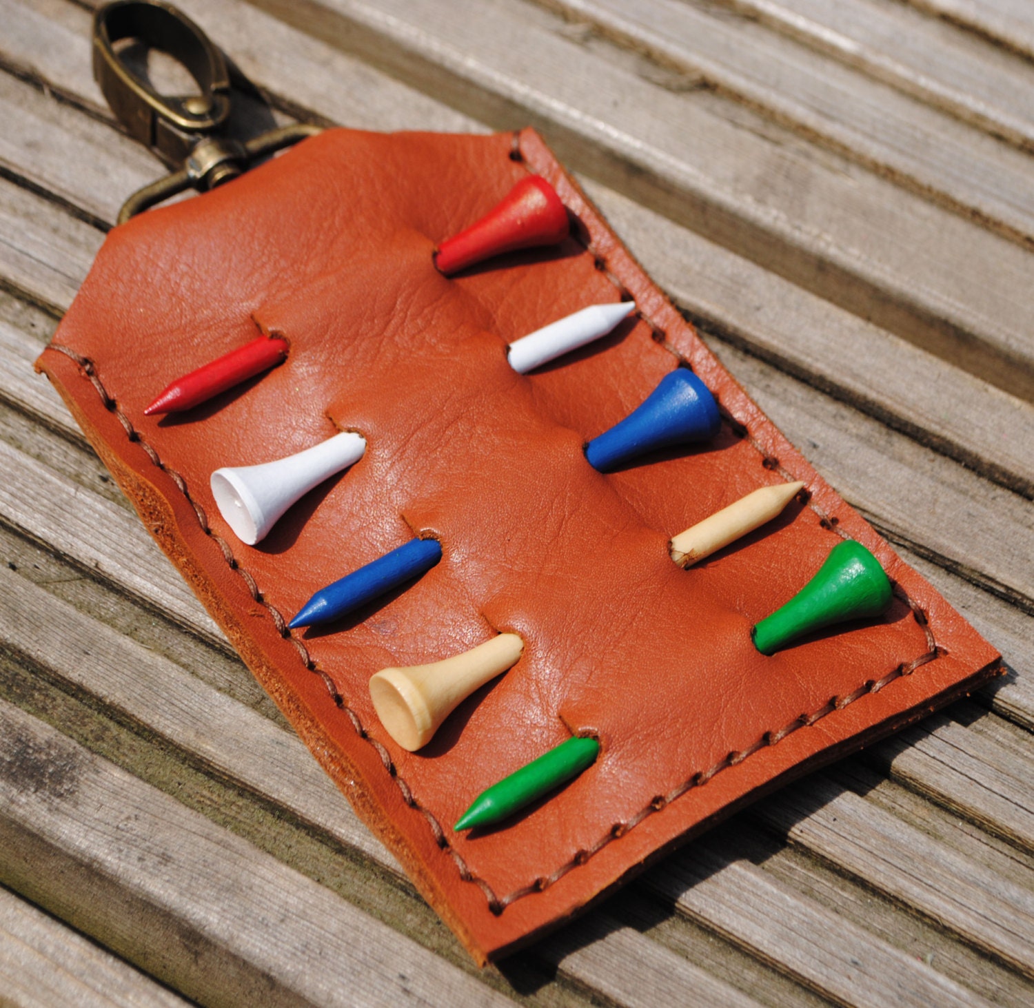 Leather Golf Tee Holder Gifts for Golfers Personalised | Etsy