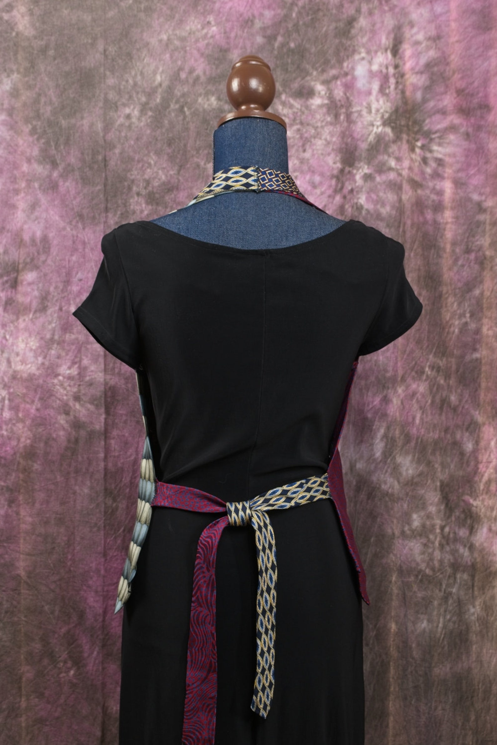 Women's Tie Vest in Blues Reds and Grays - Etsy