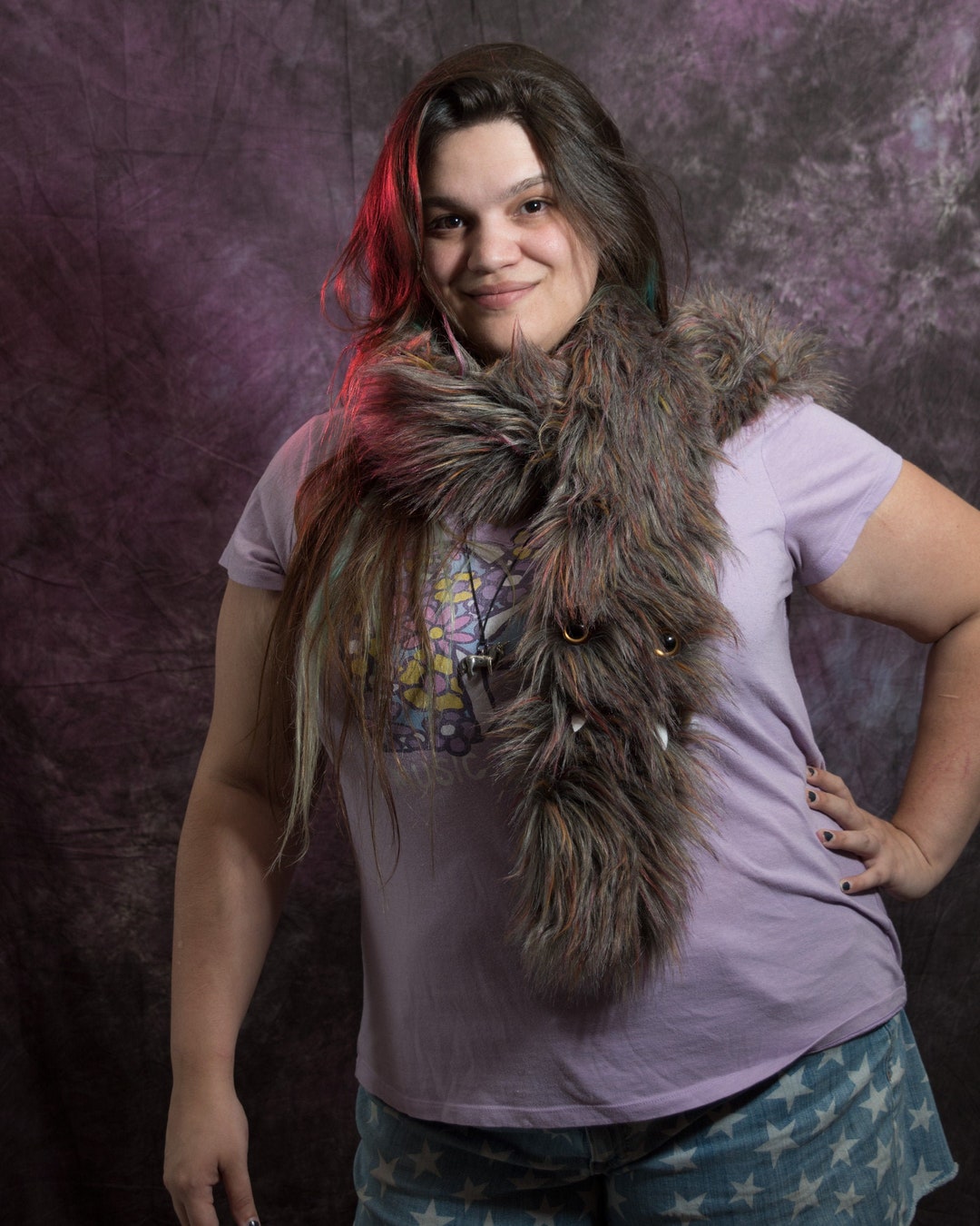 Faux Fur Monster Scarf - Etsy