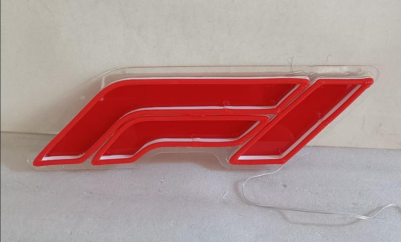 Formula 1 Logo Led Neon Light Sign, Personalized F1 Racing Motorsport ...