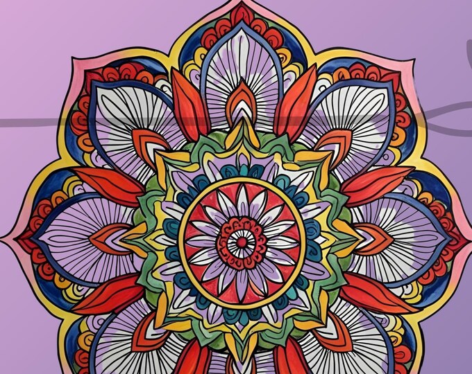 Printable Mandala Colouring Book - Etsy Canada