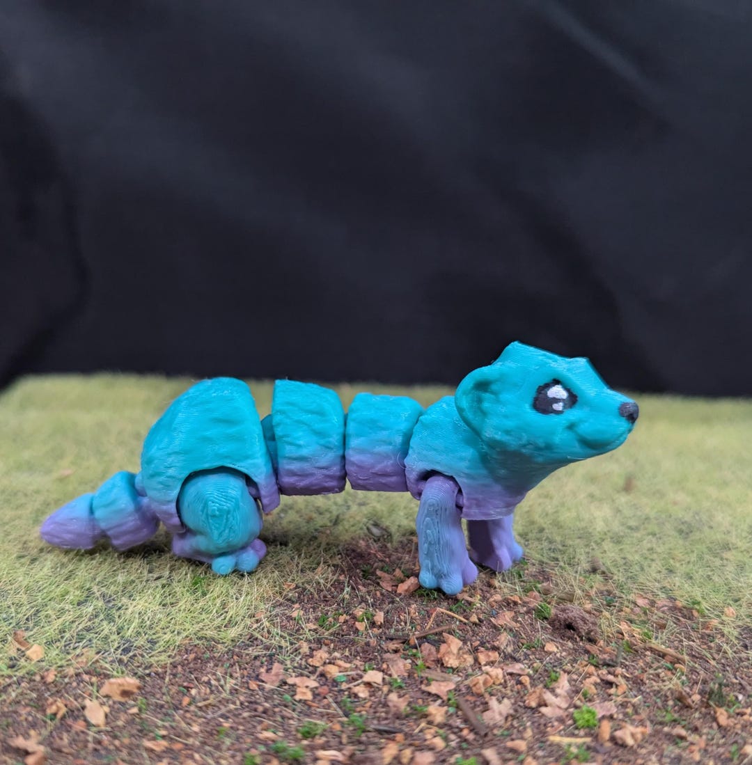 3d Printed Flexible Ferret - Etsy