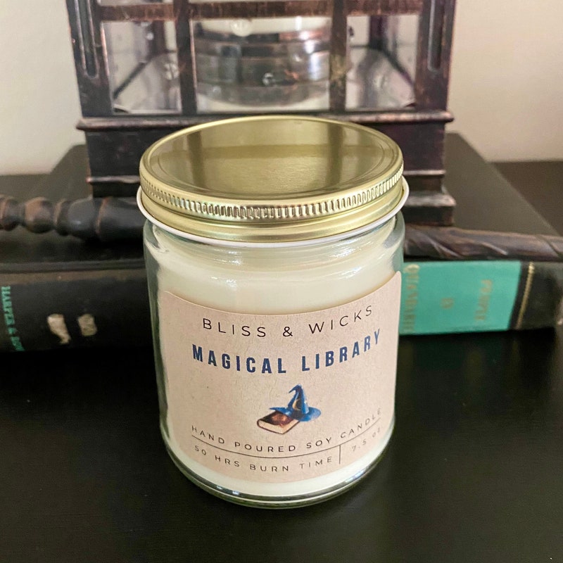 Library Candle - Etsy
