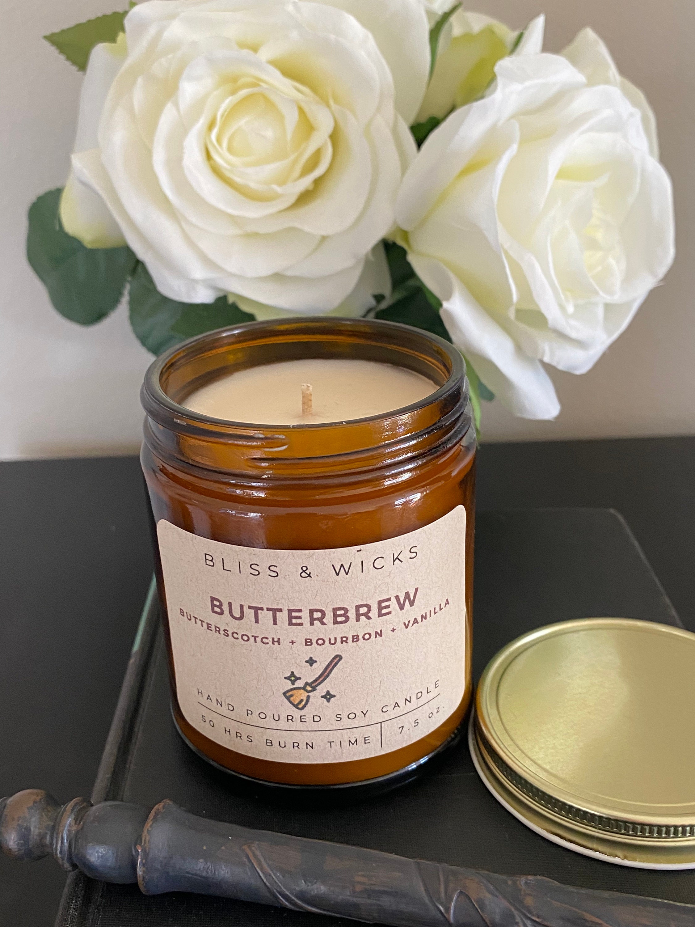 Wizard Candle Set Butterbrew Candle Library Candle - Etsy