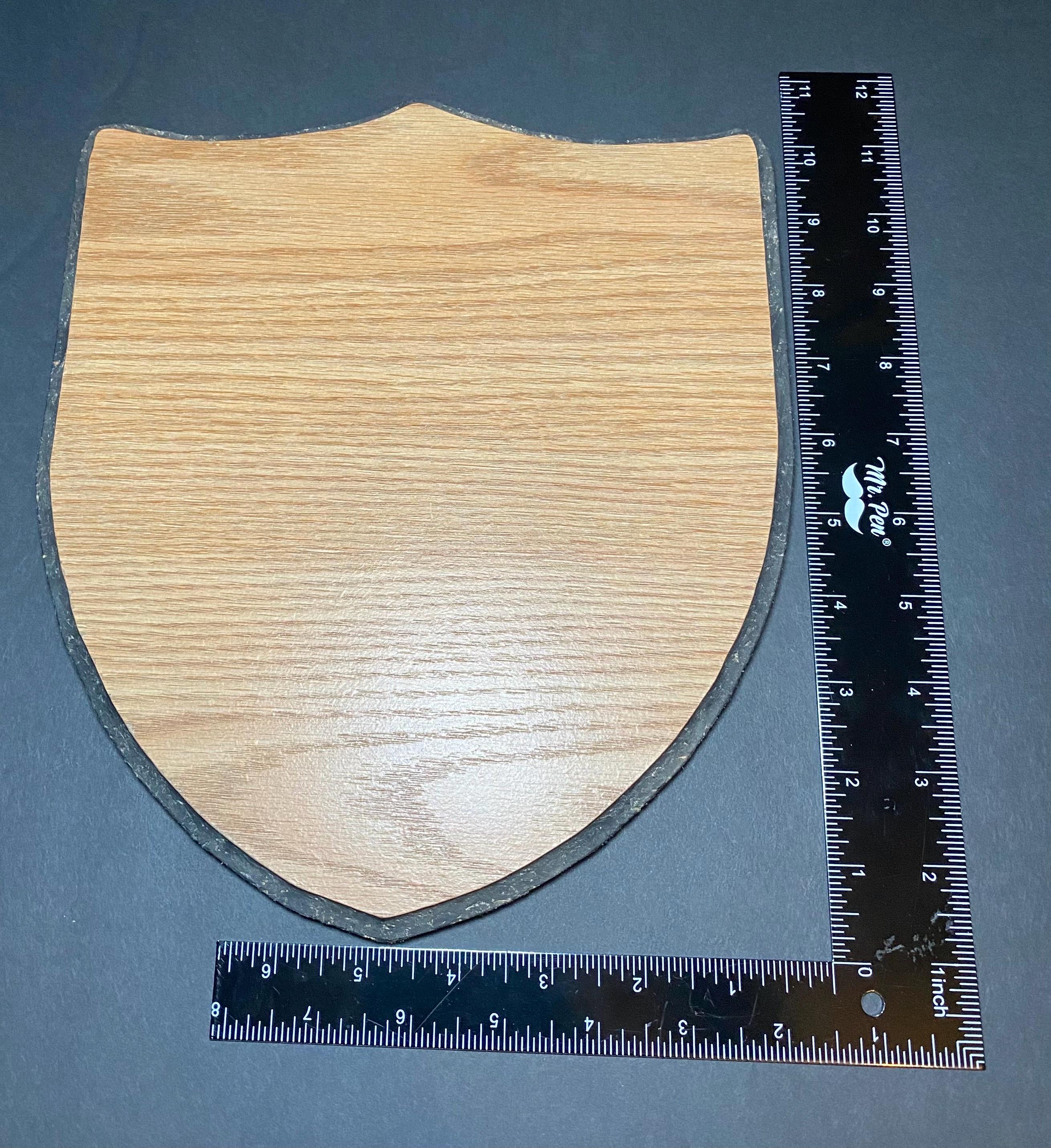 Trophy Mounting Plaque Taxidermy Wooden Shield Base Plate Wall Hanger ...