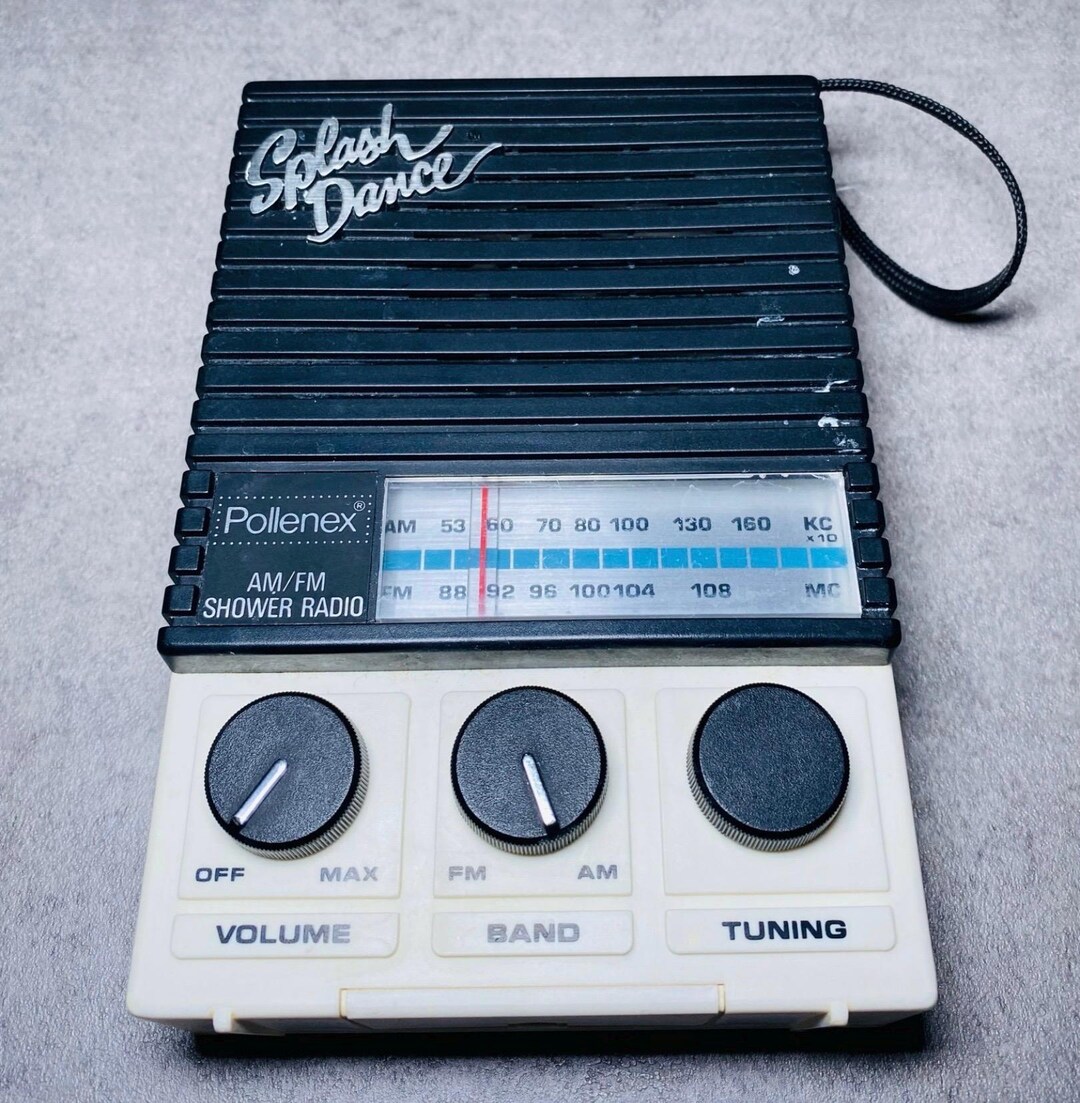 Vintage Pollenex Splash Dance AM/FM Shower Radio Model SR 1, 1985 - Etsy