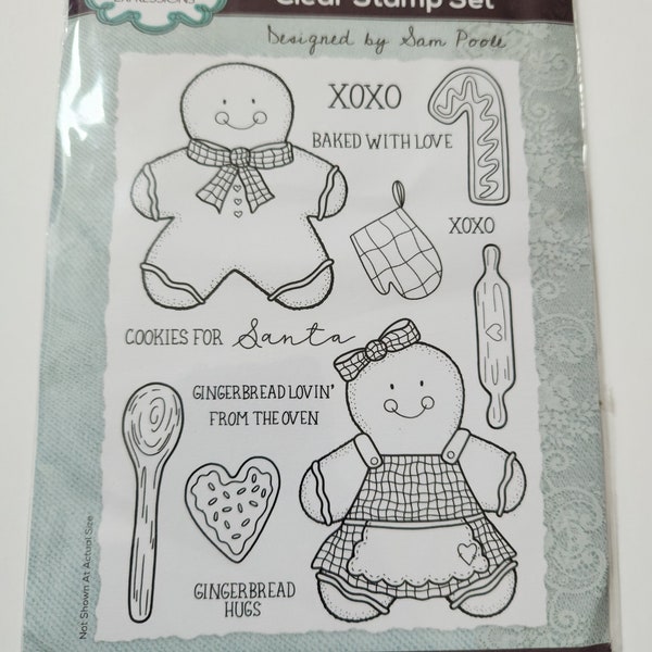 Gingerbread Stamp - Etsy