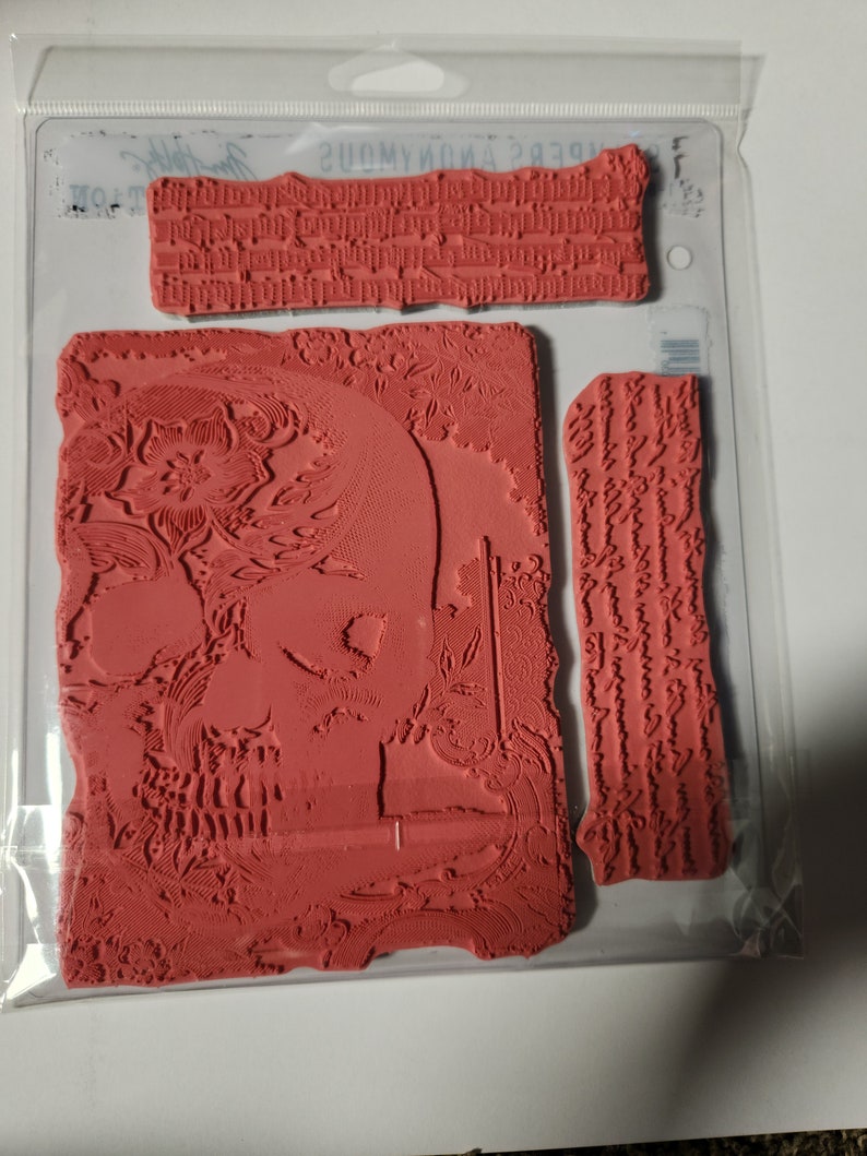 Tim Holtz Gothic Tapestry Stampers Anonymous Stamp Set - Etsy