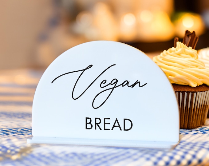 Food Name Signs, Food Tents, Buffet Labels, Food Tag Name Cards, Clear ...