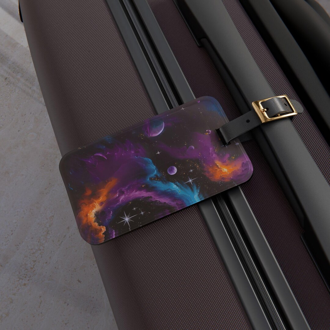 Nebula Galaxy Luggage Tag: Space-themed Travel Accessory - Etsy