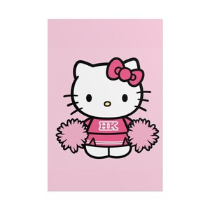 Hello Kitty Cheerleader Rolled Poster, Cute Wall Art, Kids Room Decor ...