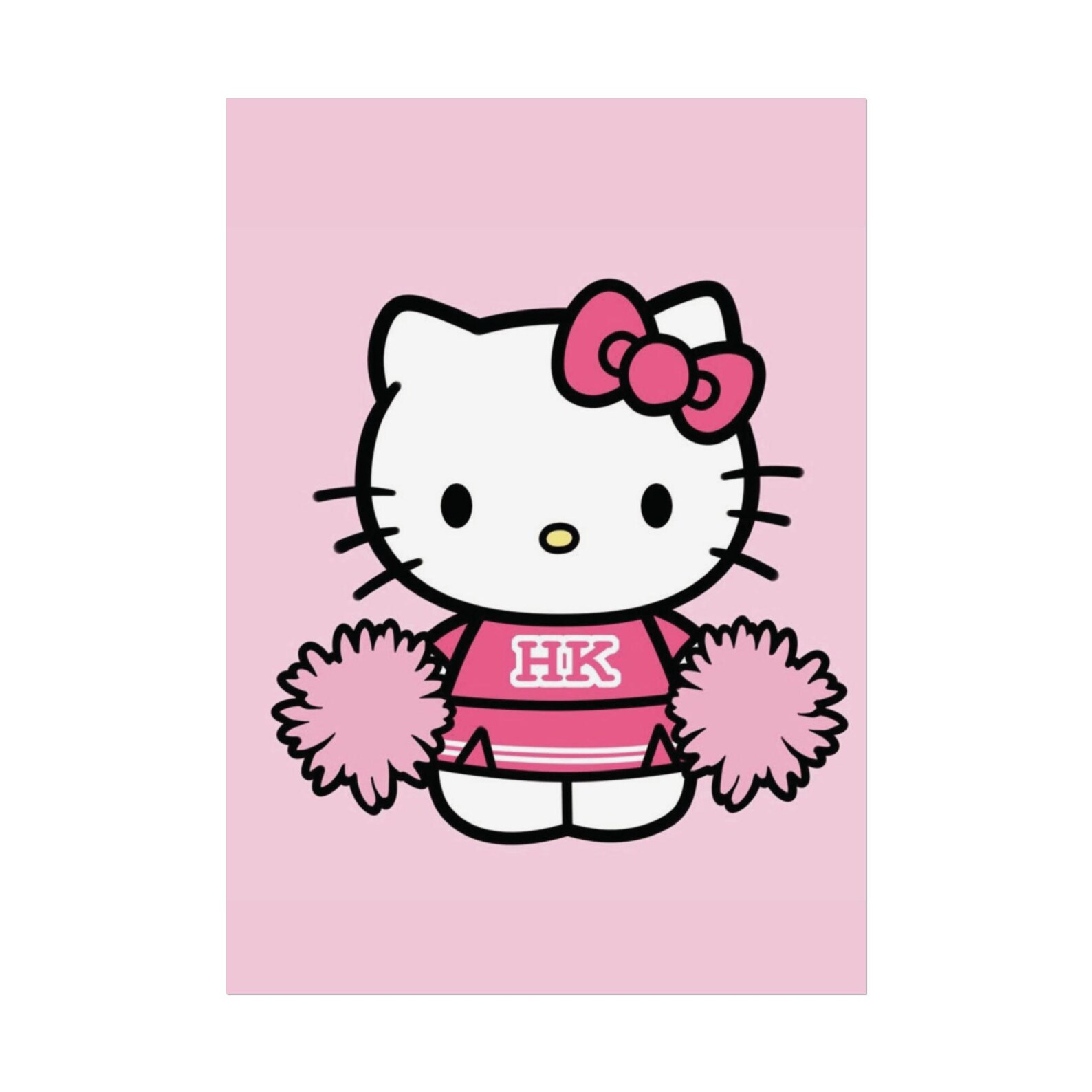 Hello Kitty Cheerleader Rolled Poster, Cute Wall Art, Kids Room Decor ...