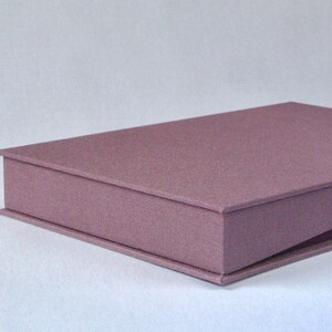 Photo Album Clamshell Box Portfolio Heather and Purple - Etsy