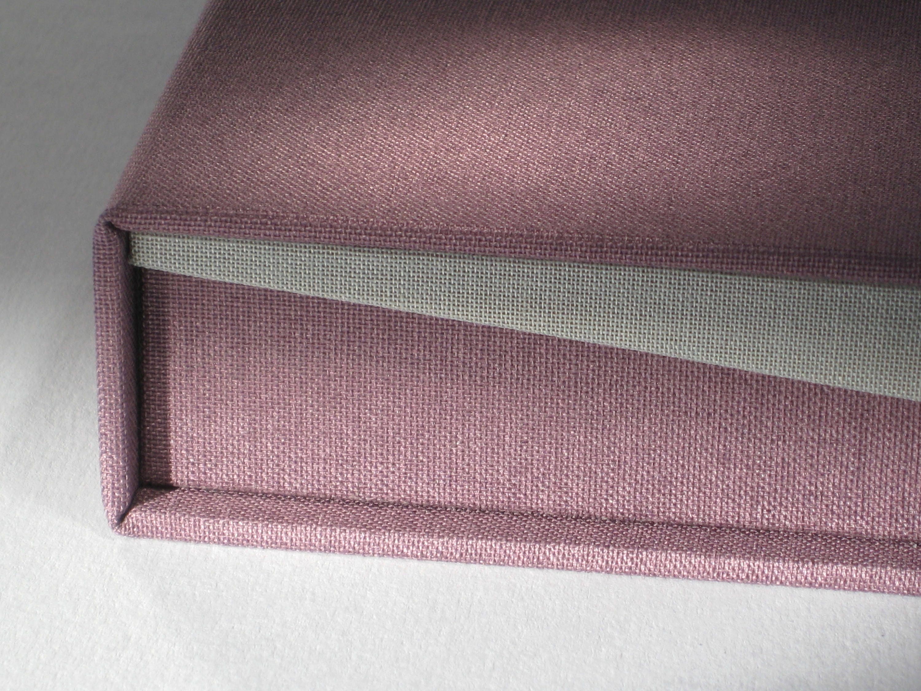 Photo Album Clamshell Box Portfolio - Heather and Gray - Etsy