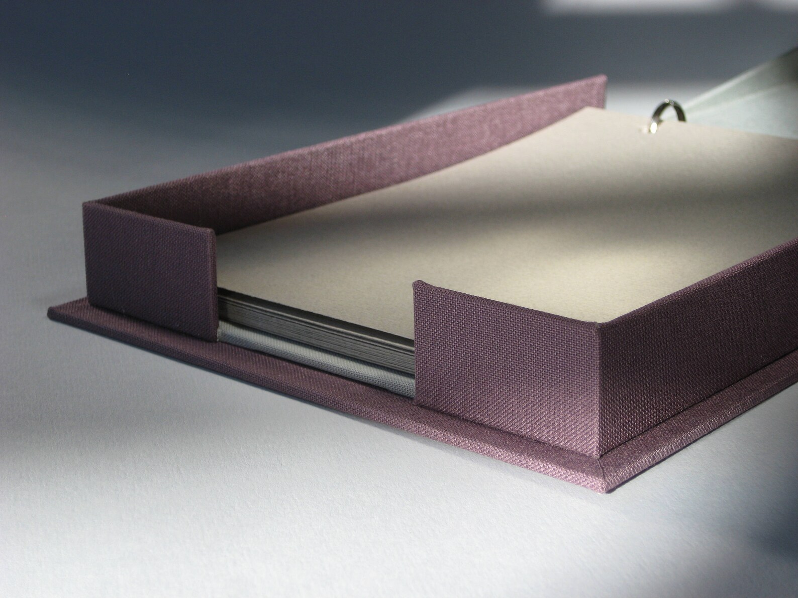 Photo Album Clamshell Box Portfolio Heather and Gray | Etsy