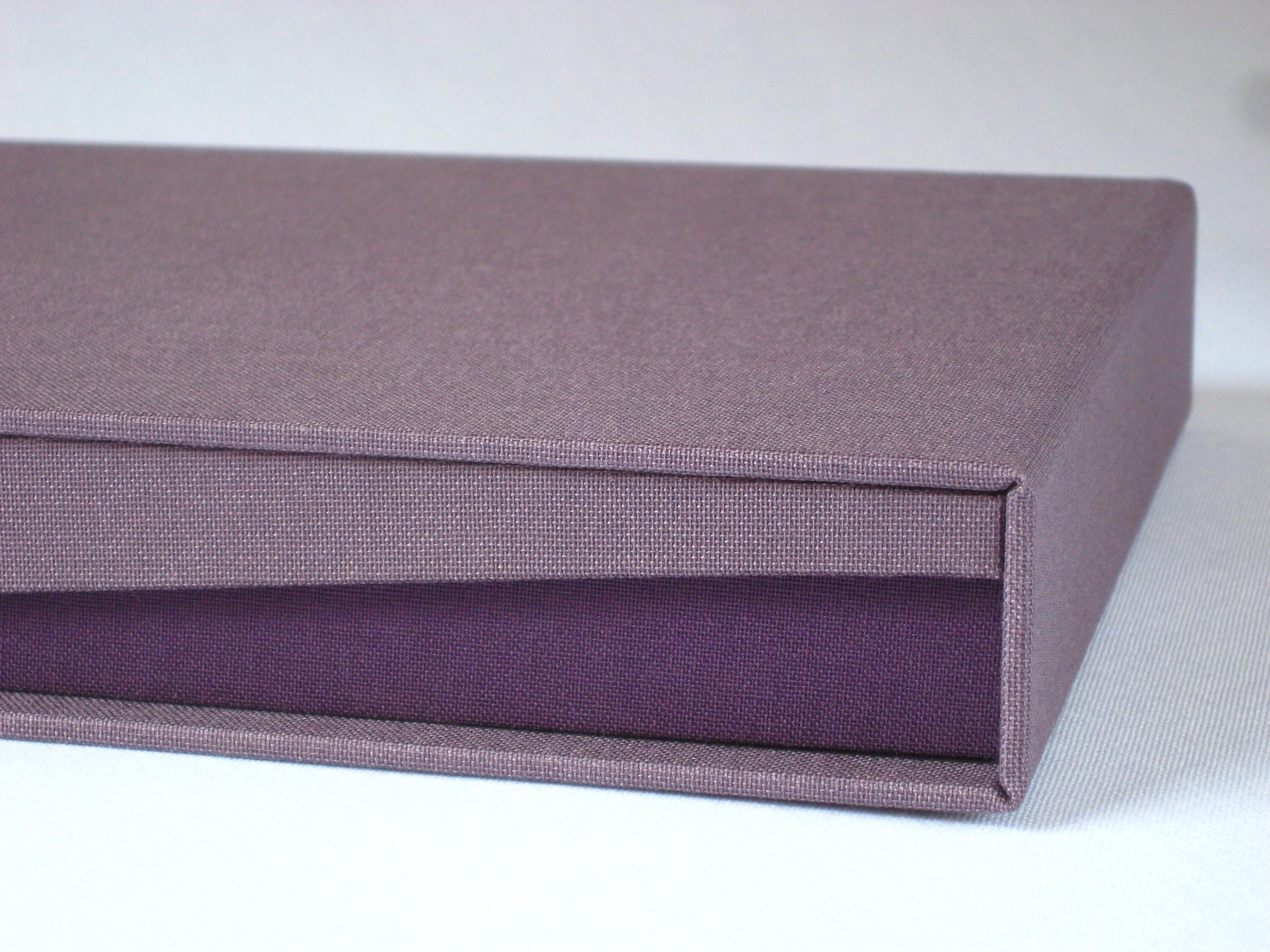 Photo Album Clamshell Box Portfolio Heather and Purple - Etsy