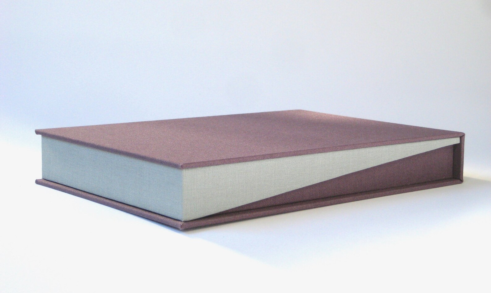 Photo Album Clamshell Box Portfolio Heather and Gray | Etsy