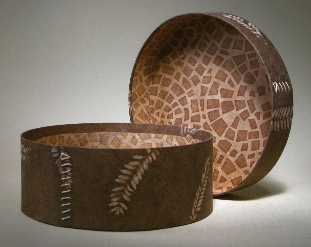 Rustic Round Box - Etsy