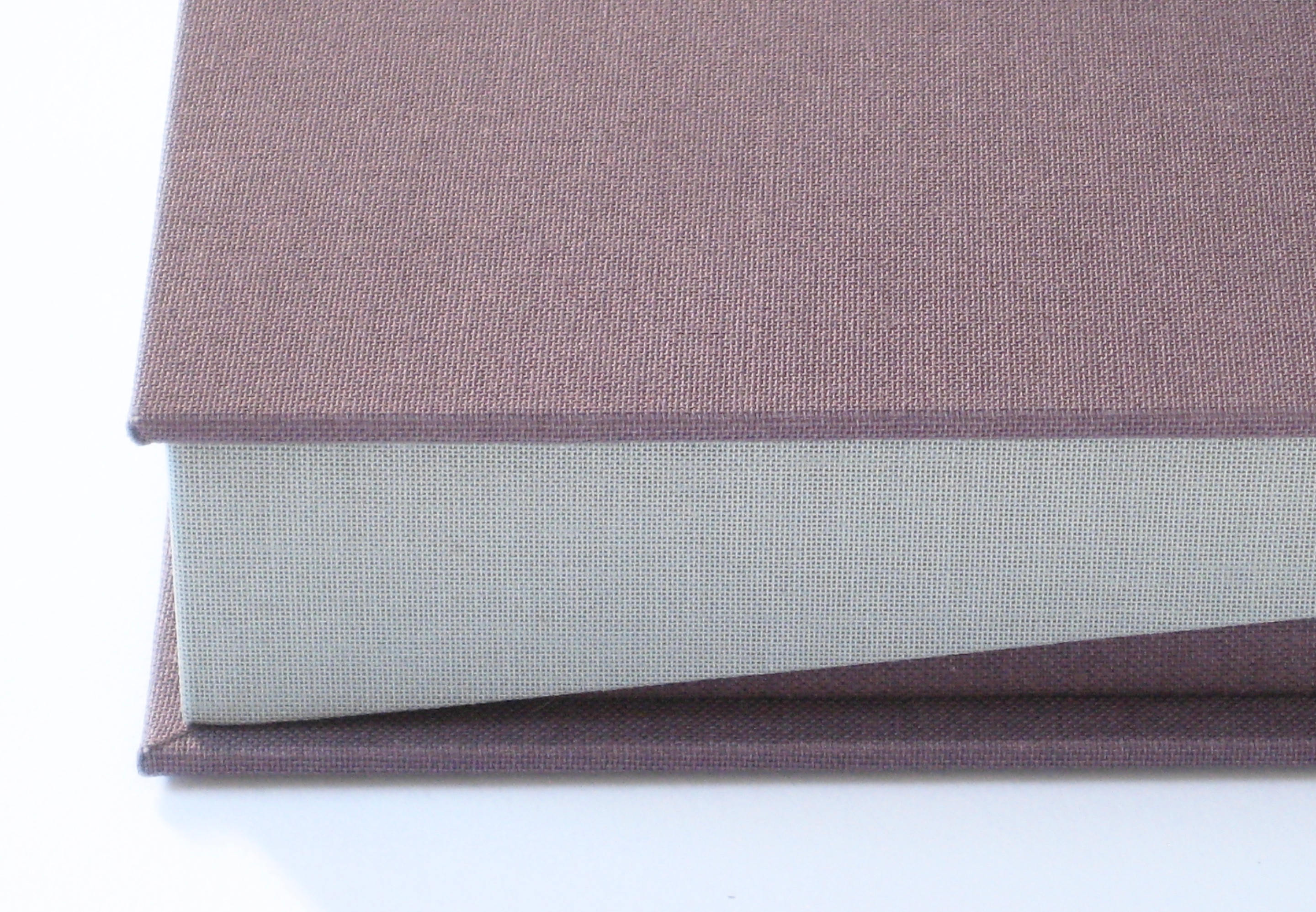 Photo Album Clamshell Box Portfolio - Heather and Gray - Etsy