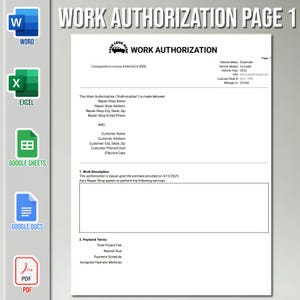 Body Shop Repair Estimate Template, Auto Repair Estimate Template ...