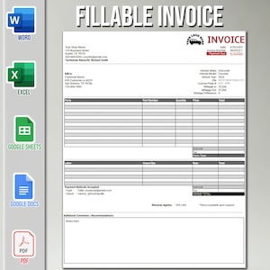 Body Shop Repair Estimate Template, Auto Repair Estimate Template ...