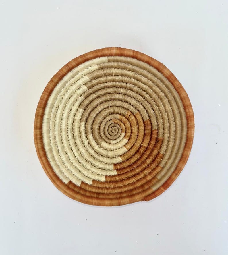 Rwandan Agaseke Basket Wall Decor, Ethnic Woven Wall Hanging - Etsy