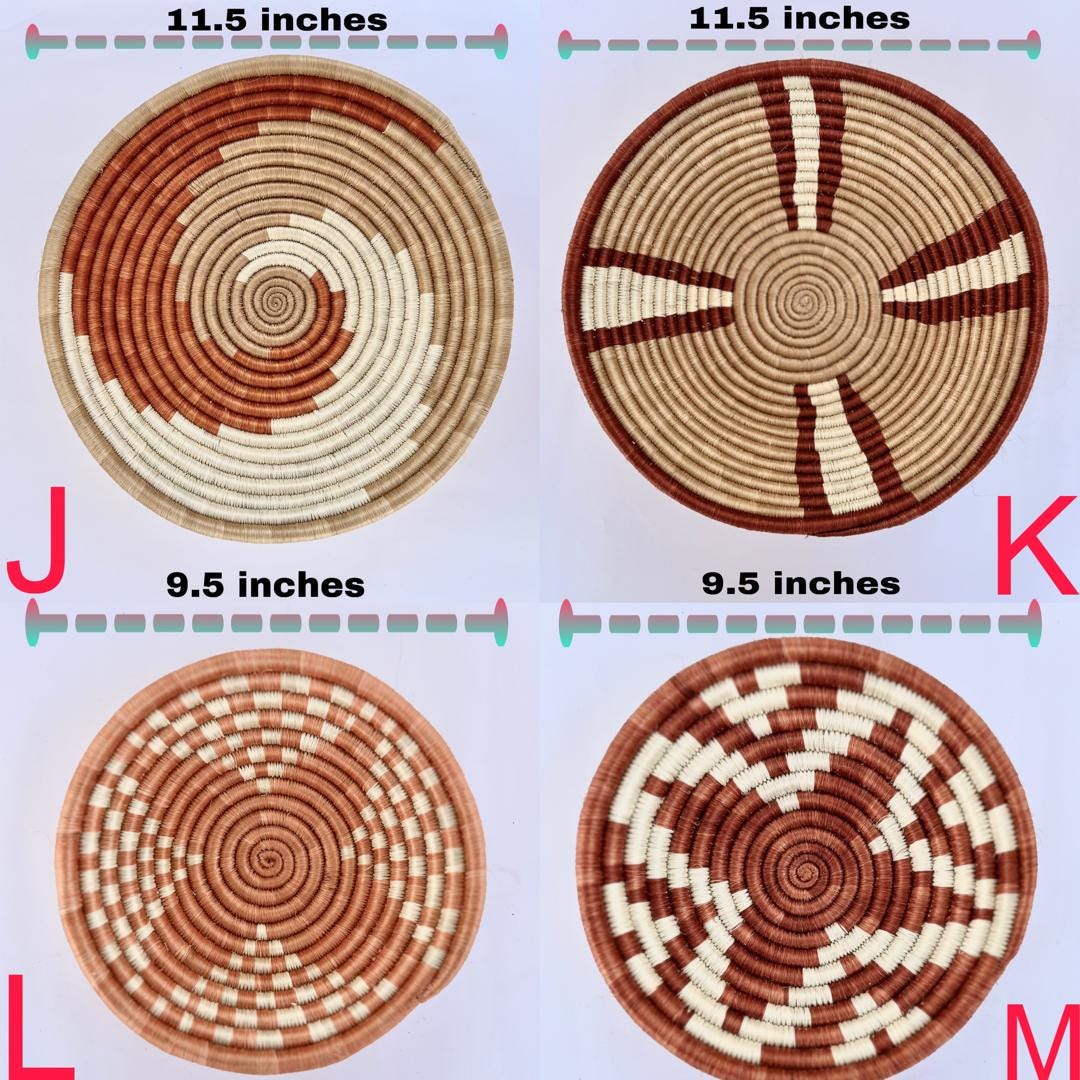 Wall Décor Plates , Rwandan Baskets (agaseke), African Wall Baskets ...