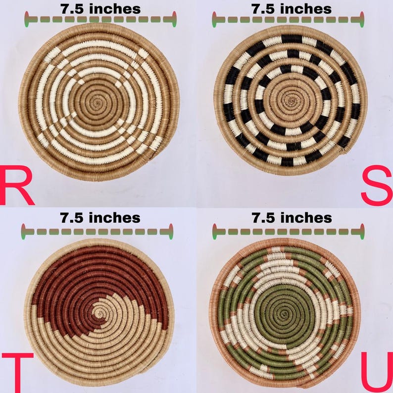 Rwandan Agaseke Basket Wall Decor, Ethnic Woven Wall Hanging - Etsy